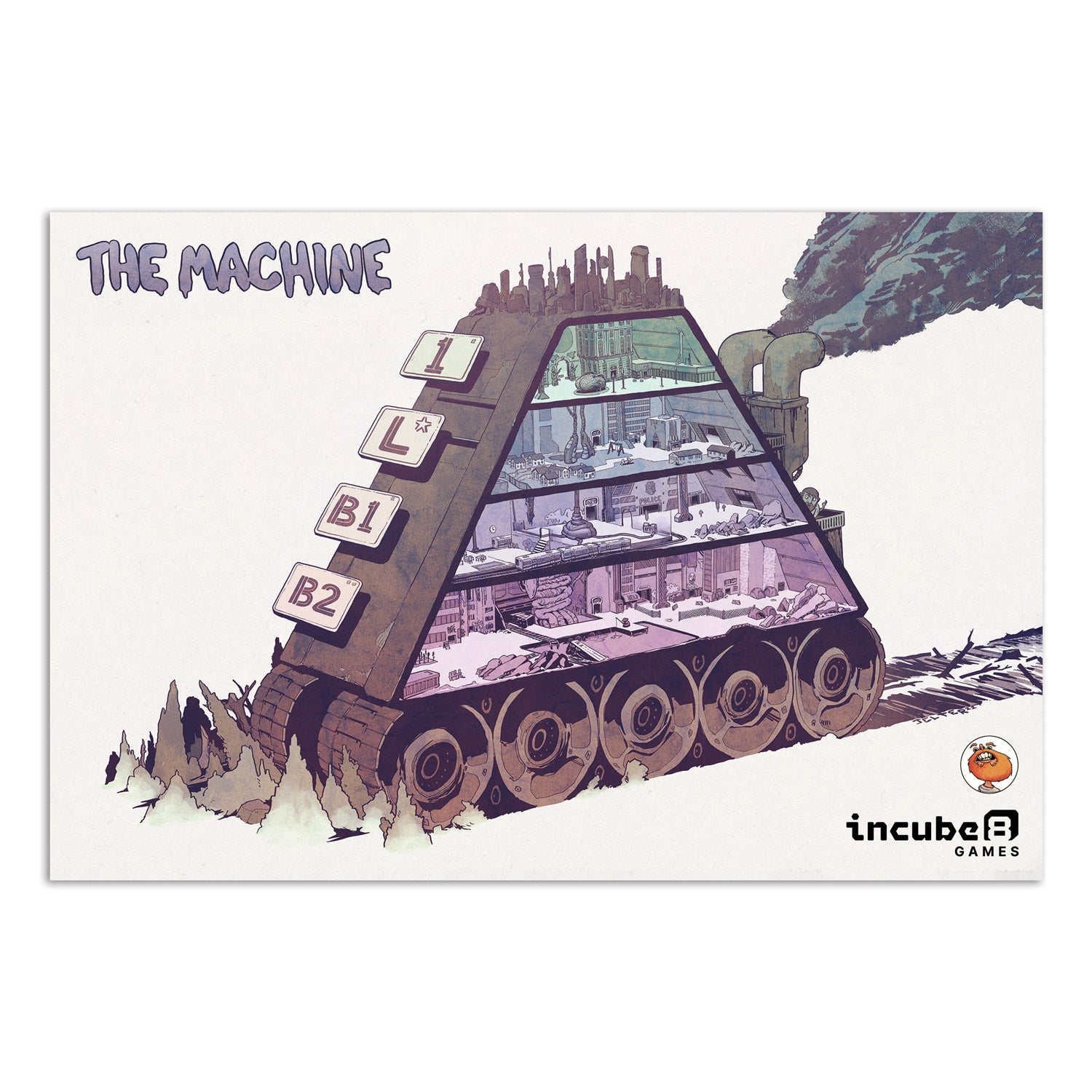 The Machine (GBC) - Collector's Edition - Game Poster (Unfolded) – Incube8 Games